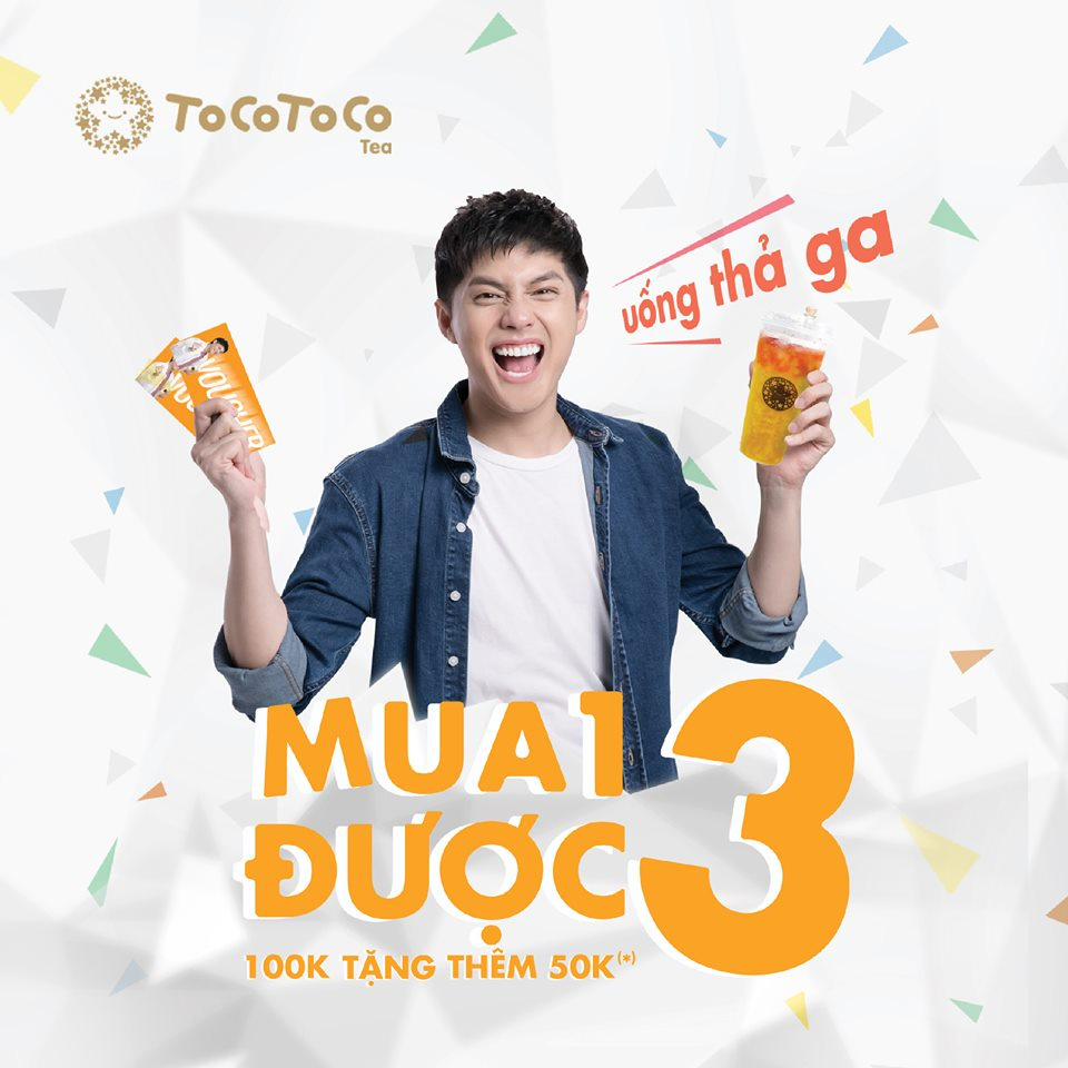 Toco Toco Bubble Tea tặng 2 voucher 25K cho hóa đơn từ 100K - TienDauRoi