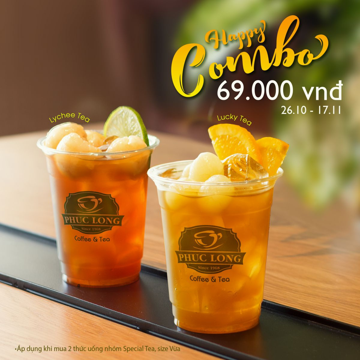 Phúc Long: Combo 2 đồ uống giá chỉ 69K - TienDauRoi