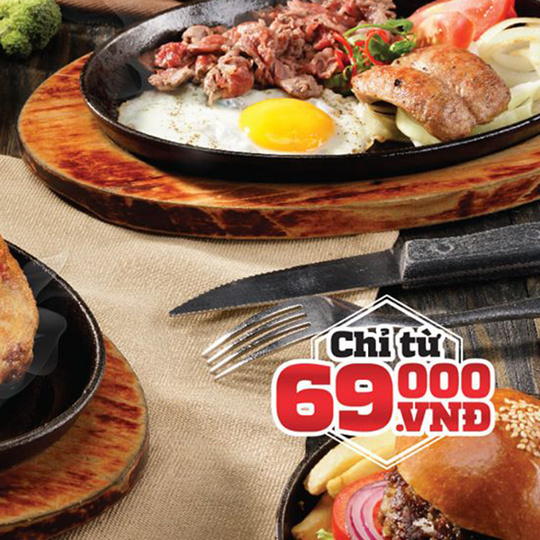 [Cowboy Jack's] Ưu đãi combo Sizzling Party chỉ từ 69k - TienDauRoi