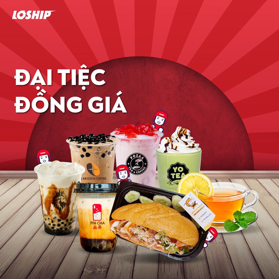[Loship] Đồng giá các thương hiệu trà sữa - TienDauRoi