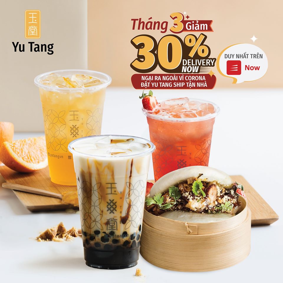 [Yu Tang HCM x Now] Ưu đãi 30% tổng hóa đơn - TienDauRoi