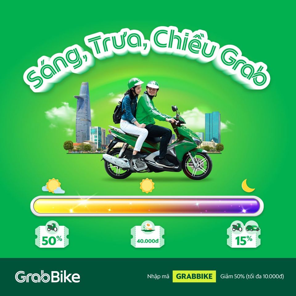 Nhập mã Grab nhận ngay 3 ưu đãi GrabBike, GrabCar & GrabFood - TienDauRoi